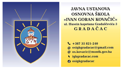 LOGO I ADRESA - OŠ Ivan Goran Kovačić Gradačac